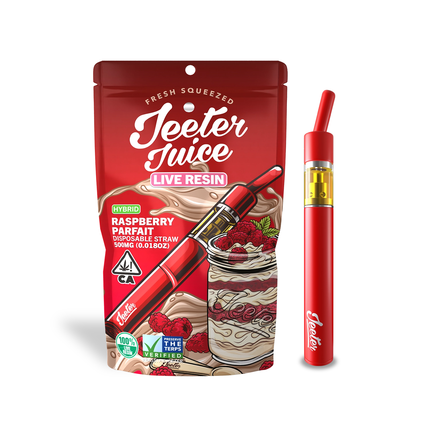 Jeeter Juice – Raspberry Parfait | 1 ml - Refil THC